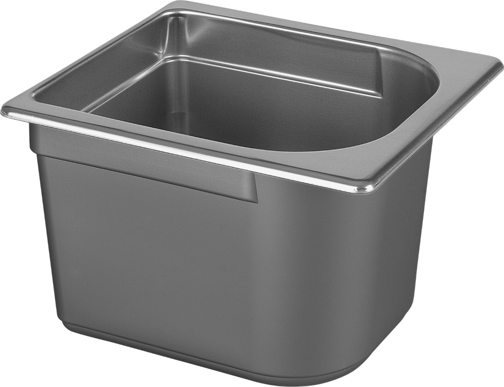 Bac à glace demi-vitrine 2,3 litres aspect inox | Serup